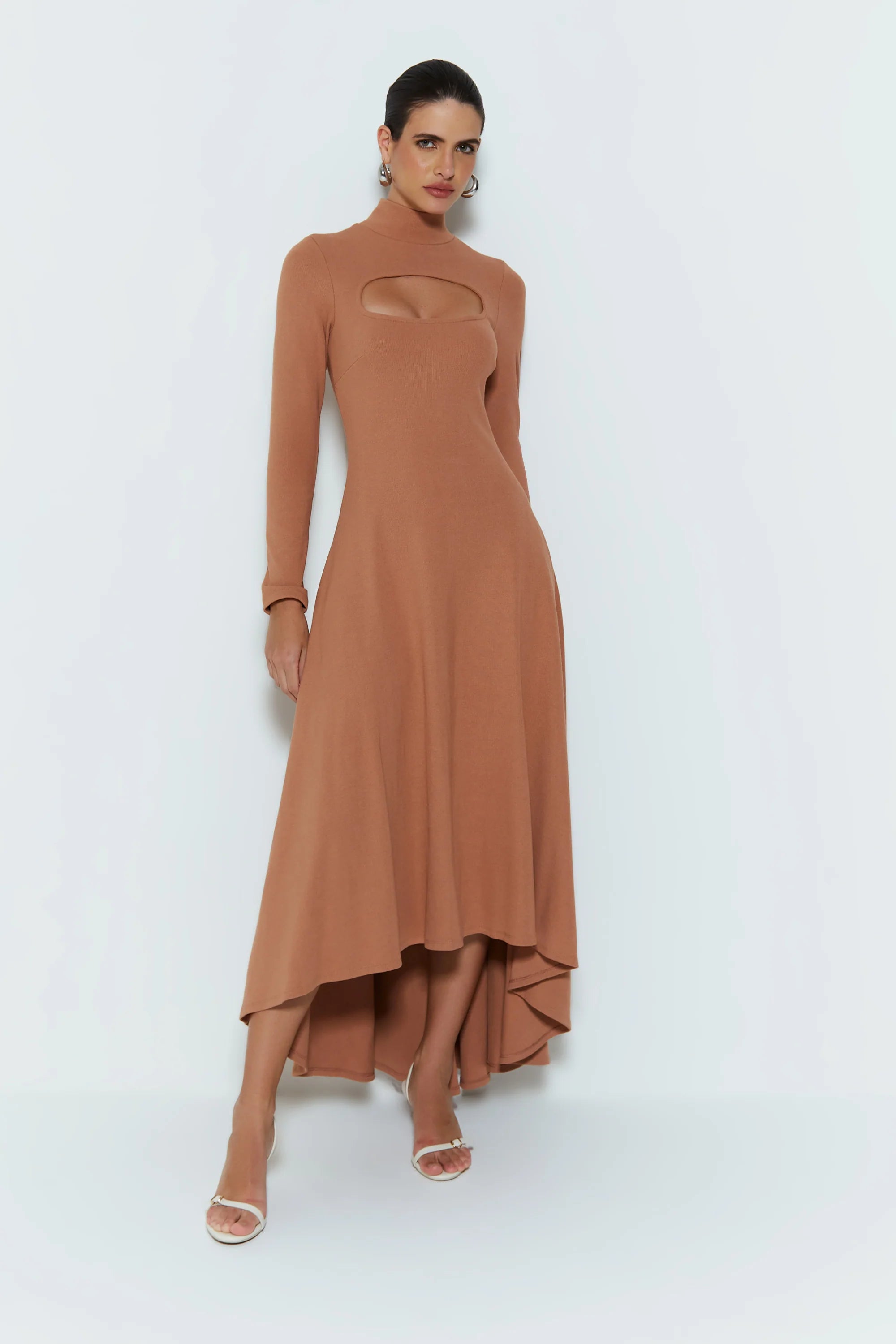 Mocha Mousse Mullet Dress – Bela Boutique